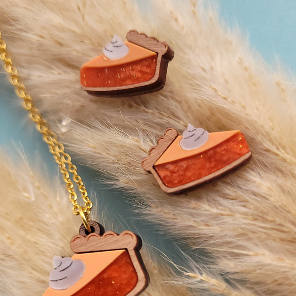 Pumpkin Pie Necklace & Earrings – Sugar & Vice